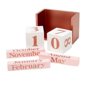 Icing | Office | Pink Glitter Block Calendar | Poshmark